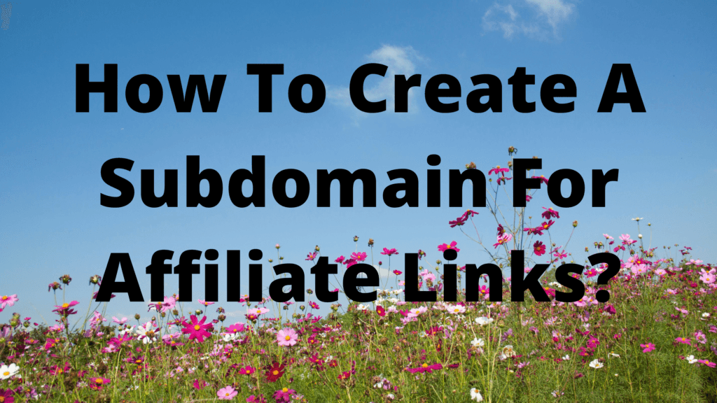 How To Create A Subdomain For Affiliate Links - Roy Bretton Online how ...
