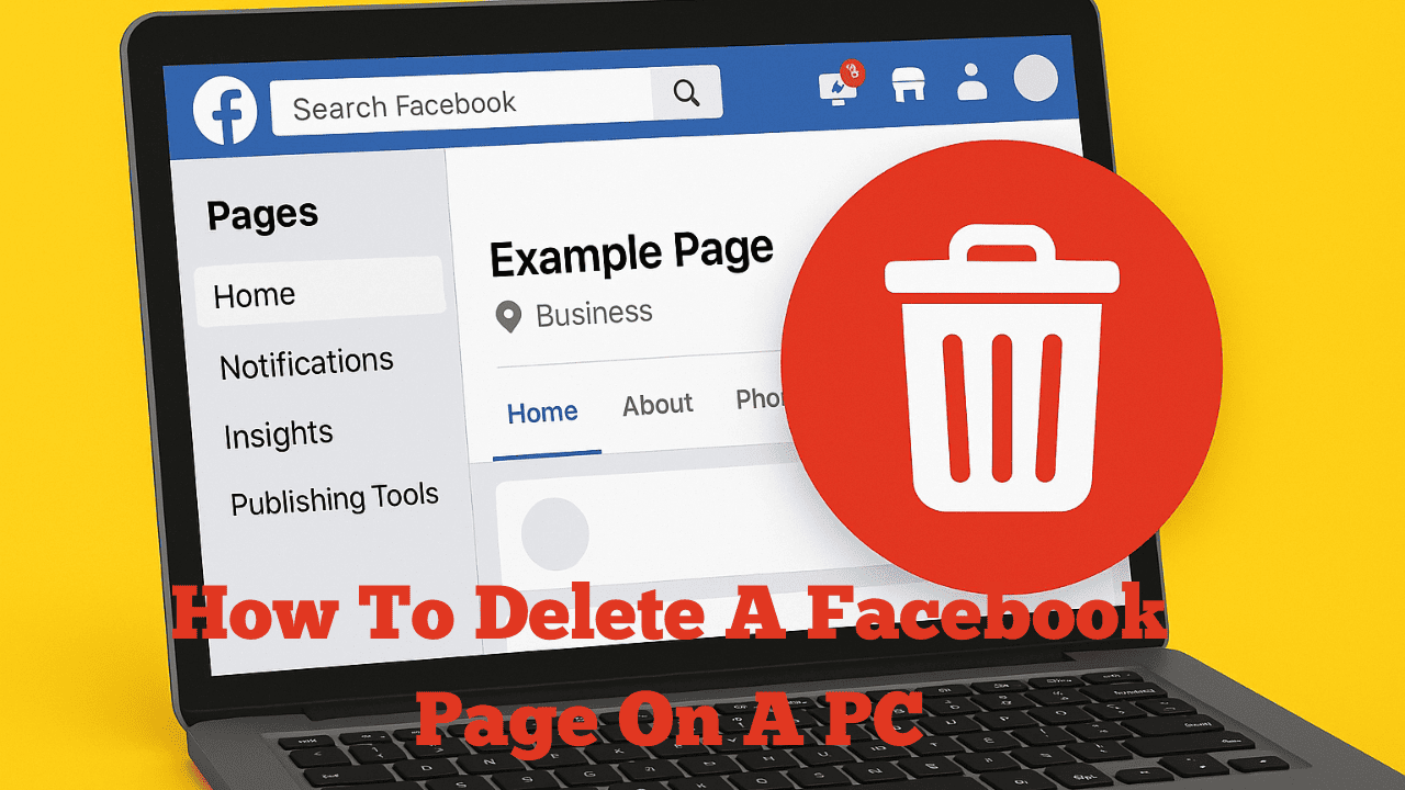 How To Delete A Facebook Page On A PC