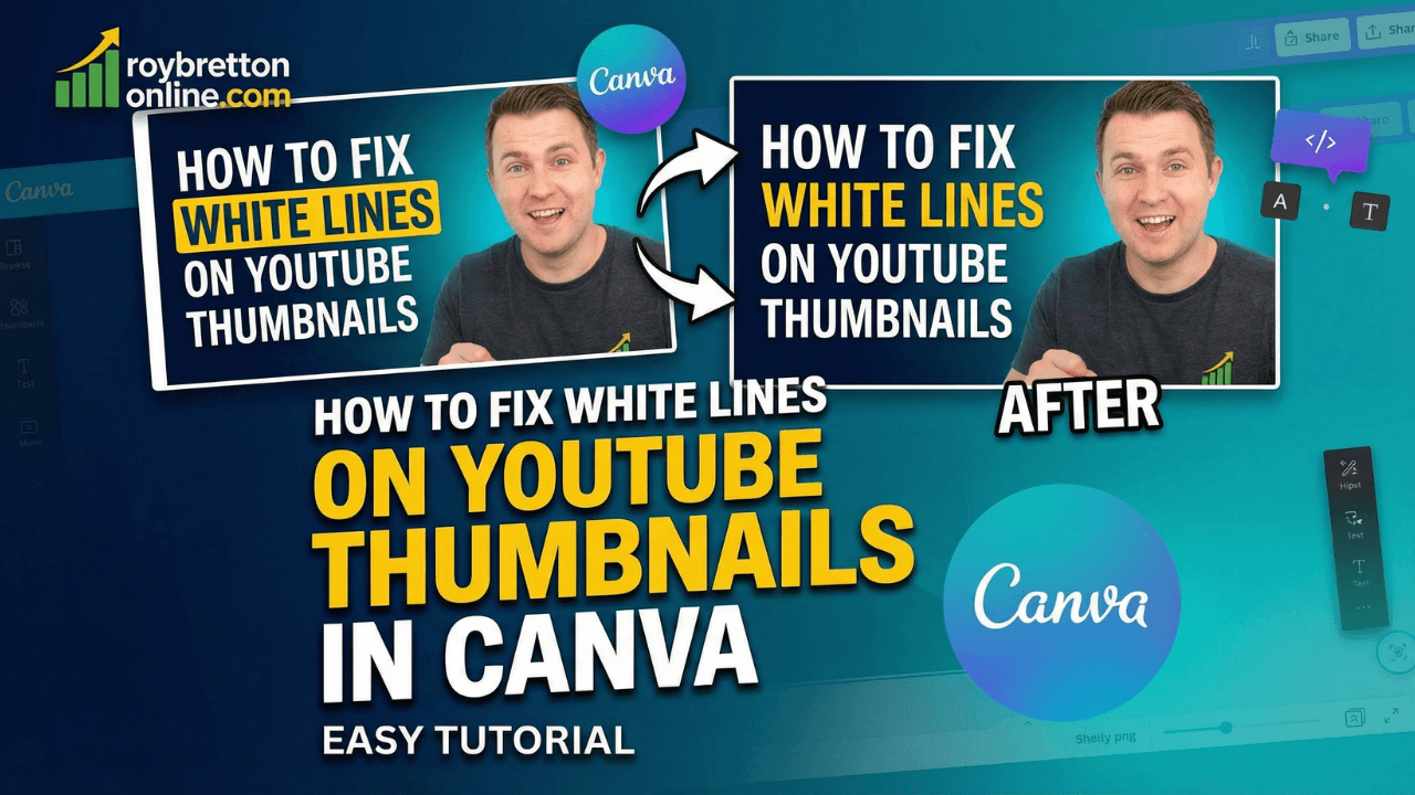 How To Fix White Lines On YouTube Thumbnails In Canva